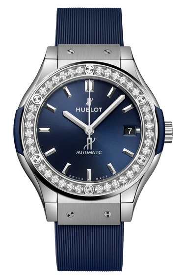 Hublot Classic Fusion Titanium Blue Diamonds (565.NX7170RX1204)