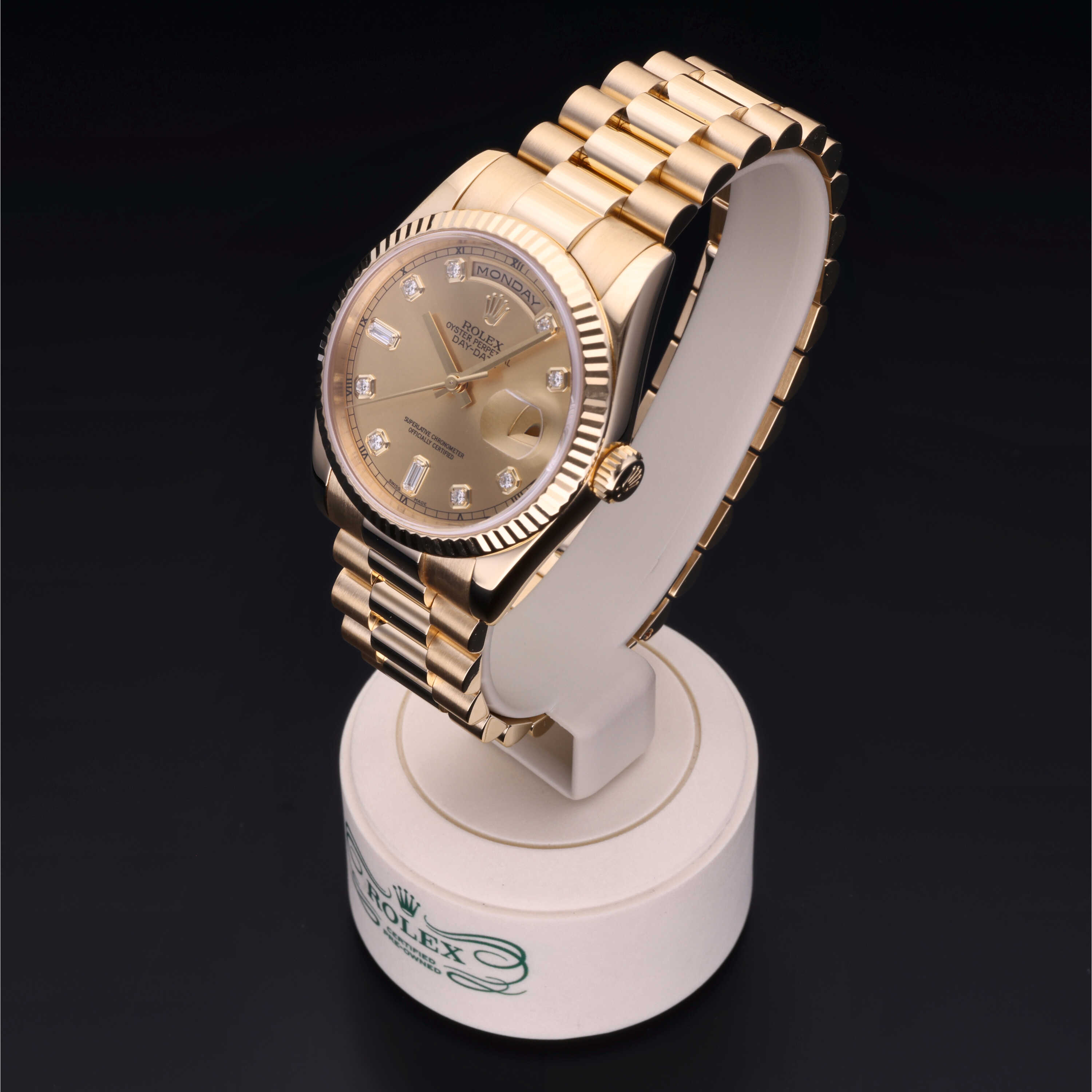 Rolex Certified Pre-Owned Day-Date 36 mm in Yellow Gold, 118238 ...