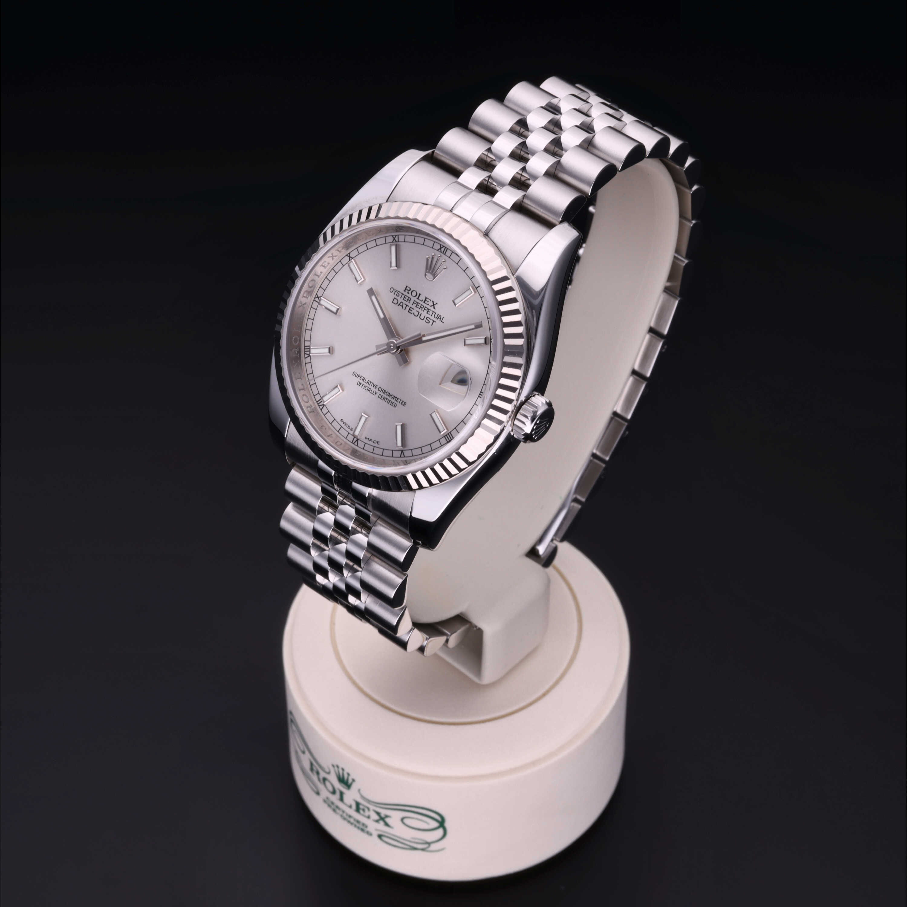 Rolex Certified Pre-Owned Datejust 36 mm in White Rolesor, 116234 ...