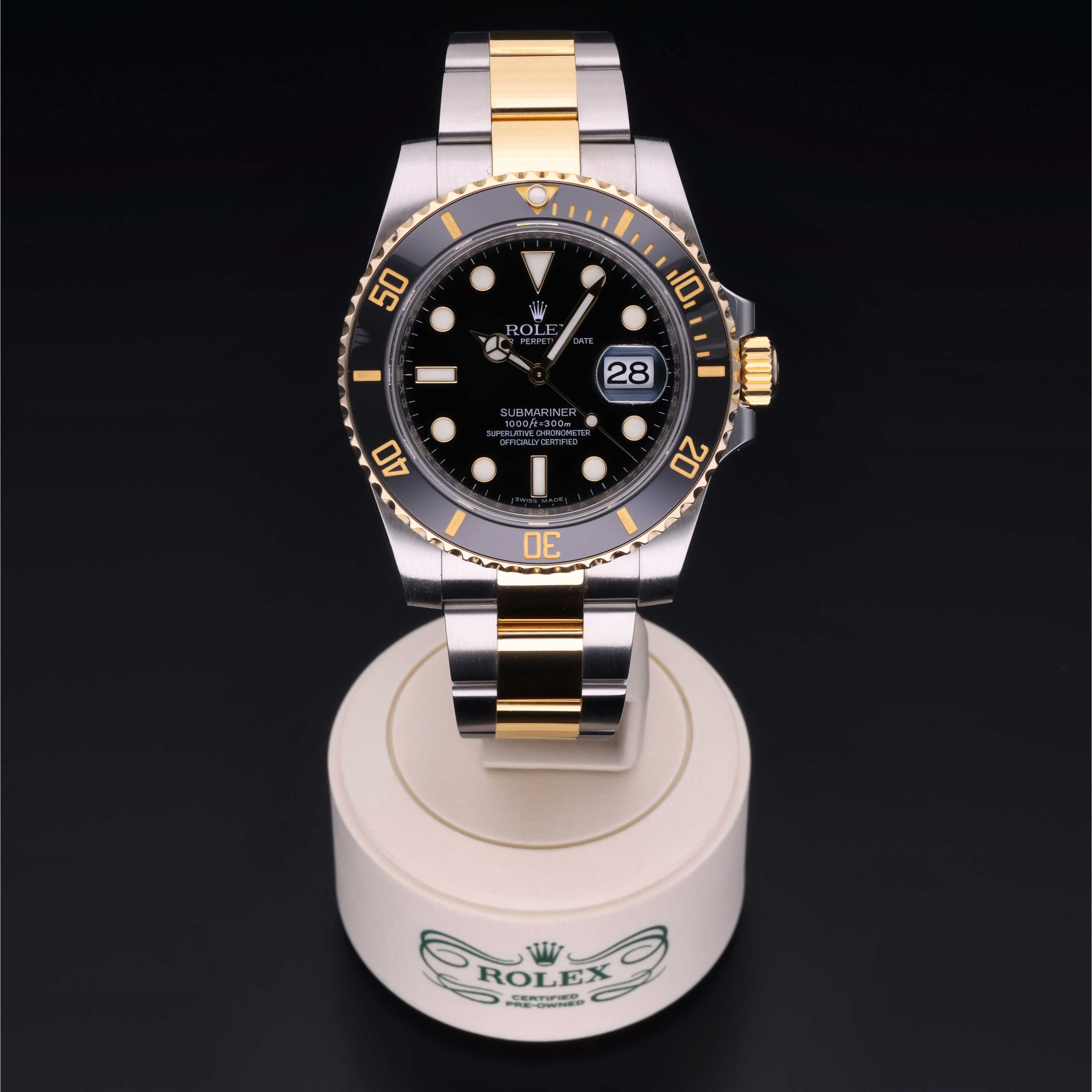 Rolex Certified Pre-Owned Submariner 40 mm in Yellow Rolesor, 116613LN ...