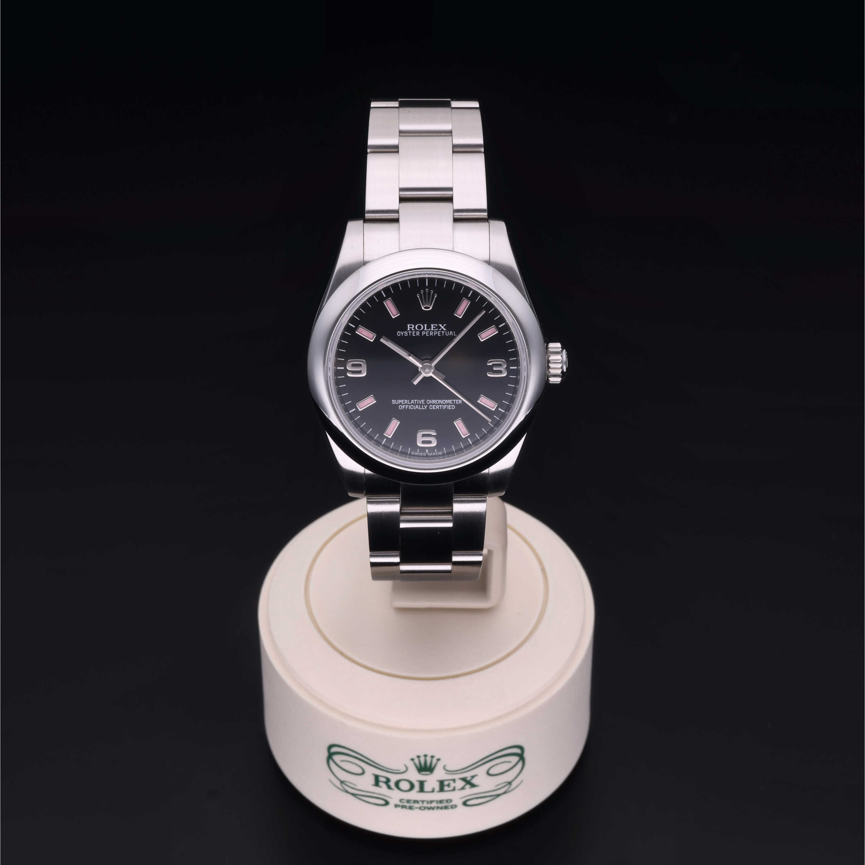 Rolex Certified Pre-Owned Oyster Perpetual 31 mm in Oystersteel, 177200 ...