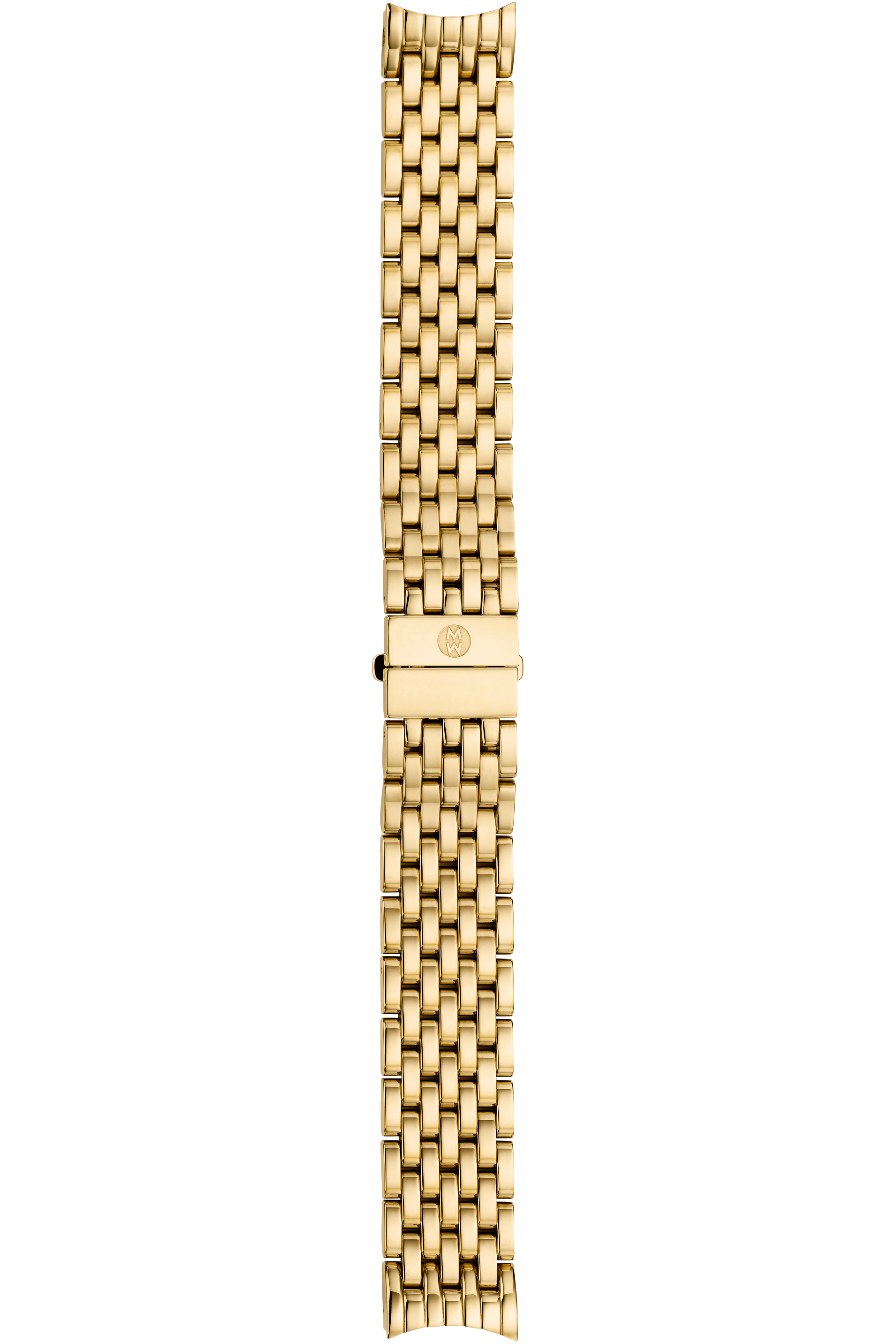 Wide Link Gold Plated Watches