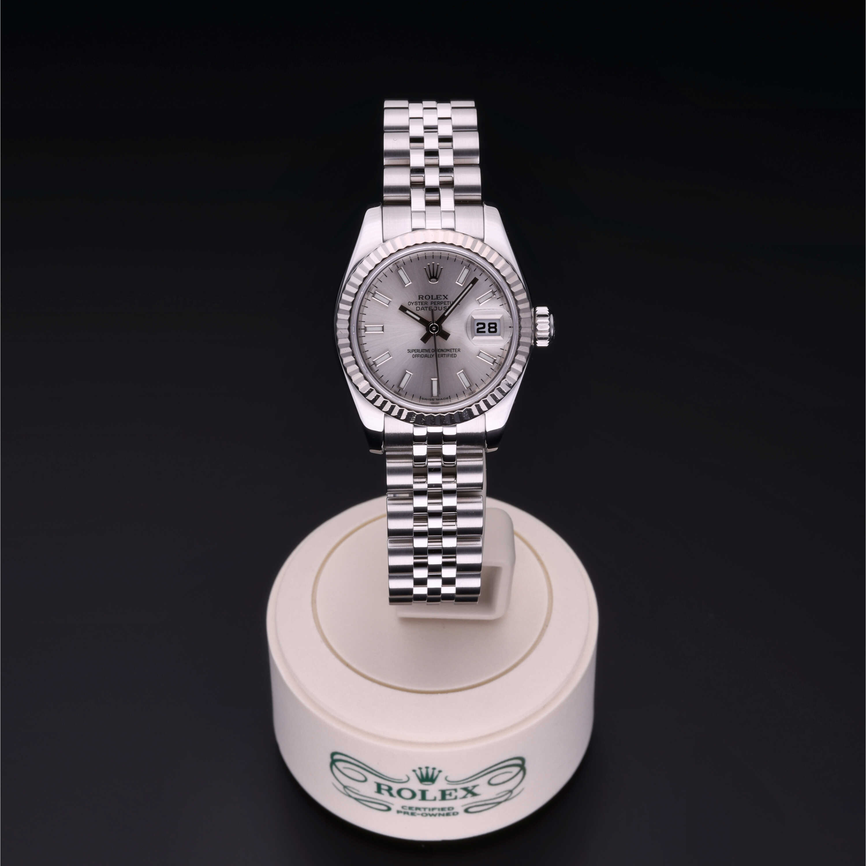 Rolex Certified Pre-Owned Datejust 26 mm in White Rolesor, 179174 ...