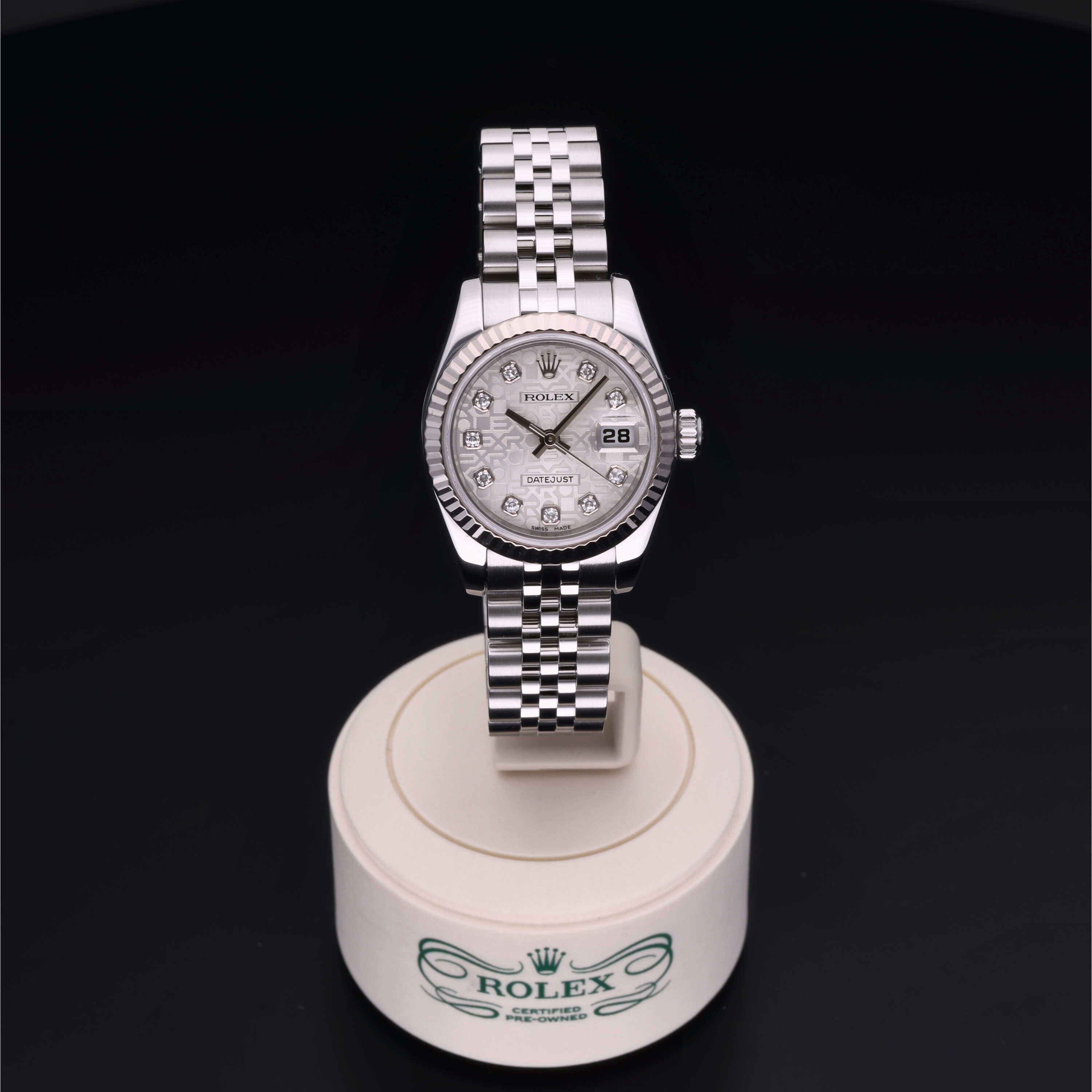 Rolex Certified Pre-Owned Datejust 26 mm in White Rolesor, 179174 ...