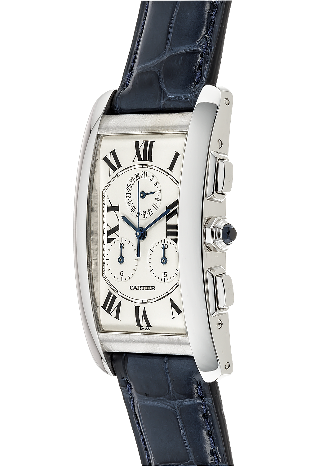 Pre-Owned Cartier Tank Americaine Chronograph Quartz (W2603356)