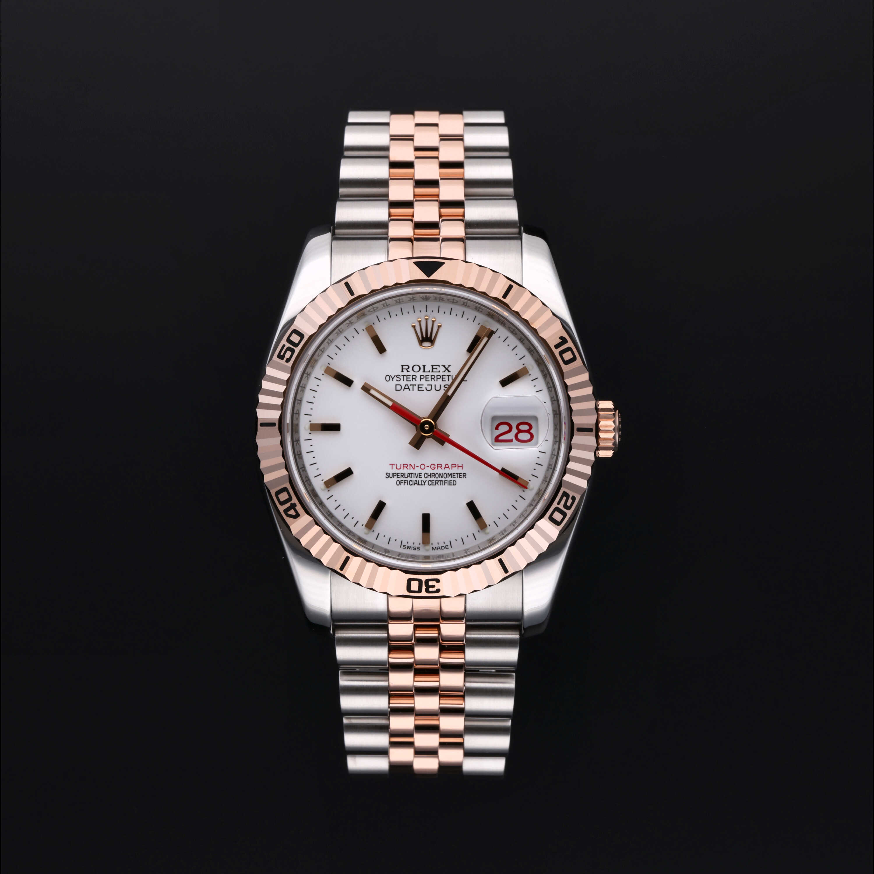 Rolex Certified Pre-Owned Datejust Turn-O-Graph 36 mm in Everose ...
